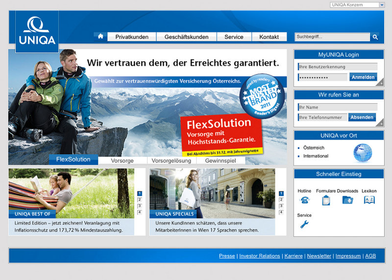 Uniqa mit Website-Relaunch - VersicherungsJournal Österreich